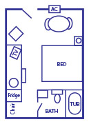 Quartedeck Motel, Wildwood New Jersey Deluxe Motel Rooms